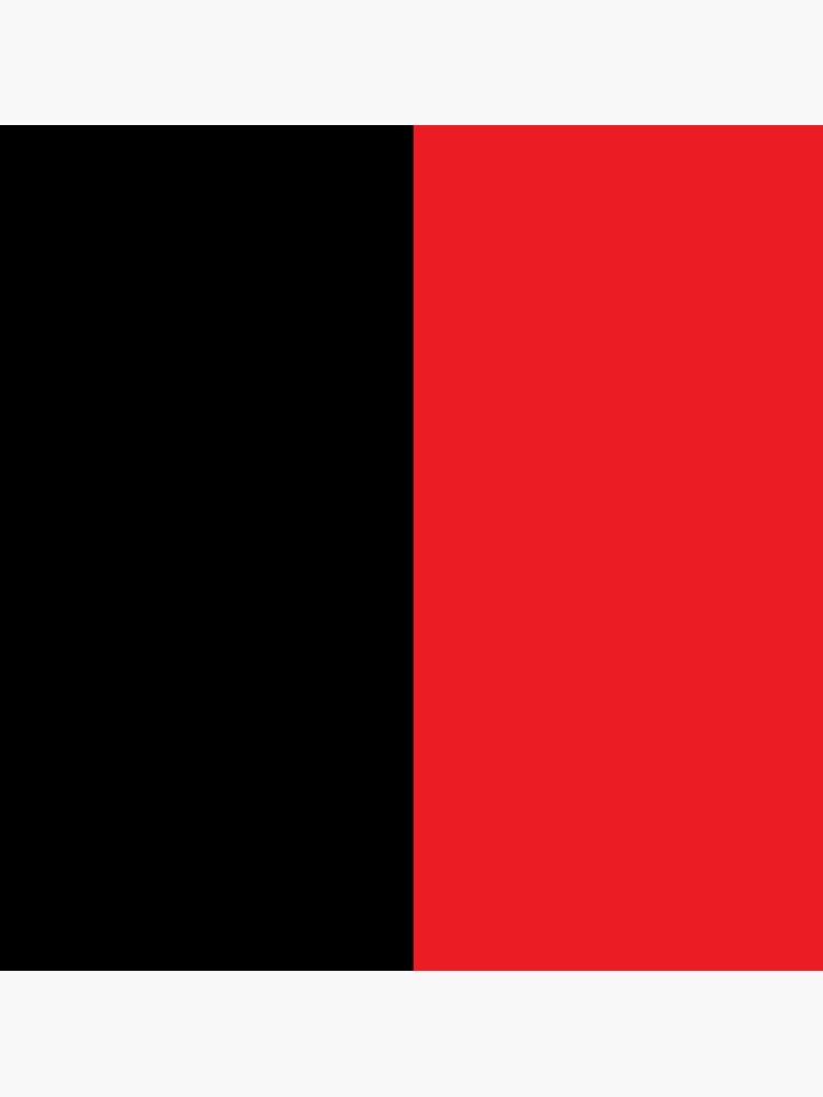 "Half Black Half Red Design" Sticker for Sale by KarmaKnown | Redbubble