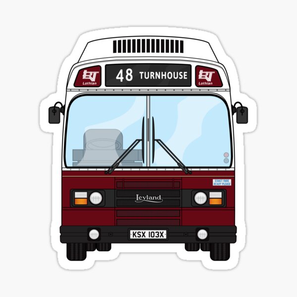 "Leyland National mk2 Bus Lothian, Edinburgh Scotland 80s 90s" Sticker ...