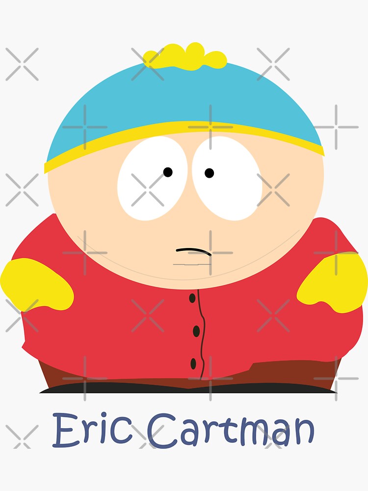 "Eric Cartman - south park" Sticker for Sale by MOON--STONE | Redbubble