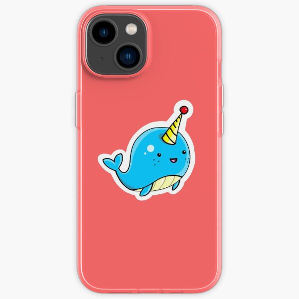 "Derpy Narwhal wearing a party hat" iPhone Case for Sale by narwhalwall ...
