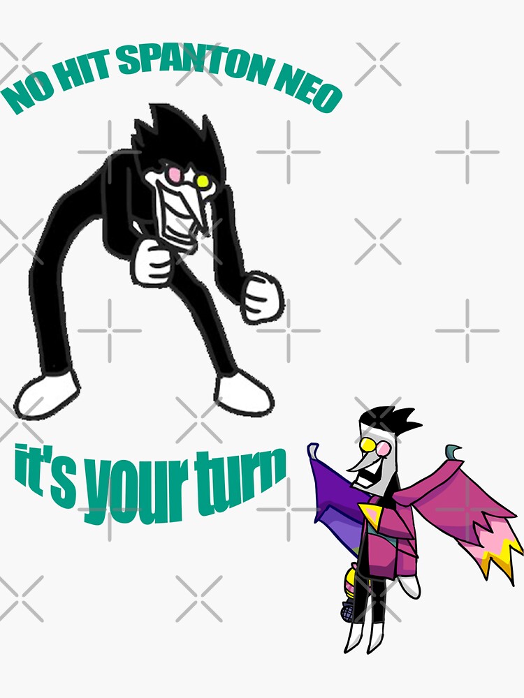 "Famous Spanton Stickers" Sticker for Sale by anasoup | Redbubble