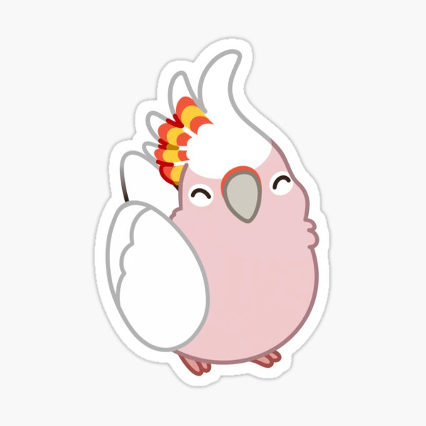 "Major Michell's Cockatoo Borb" Sticker by catyart | Redbubble