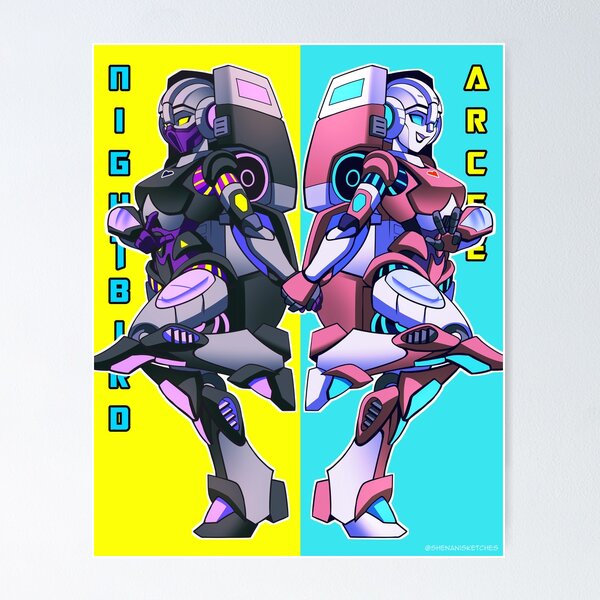 "Arcee and Nightbird " Poster for Sale by Shenani | Redbubble