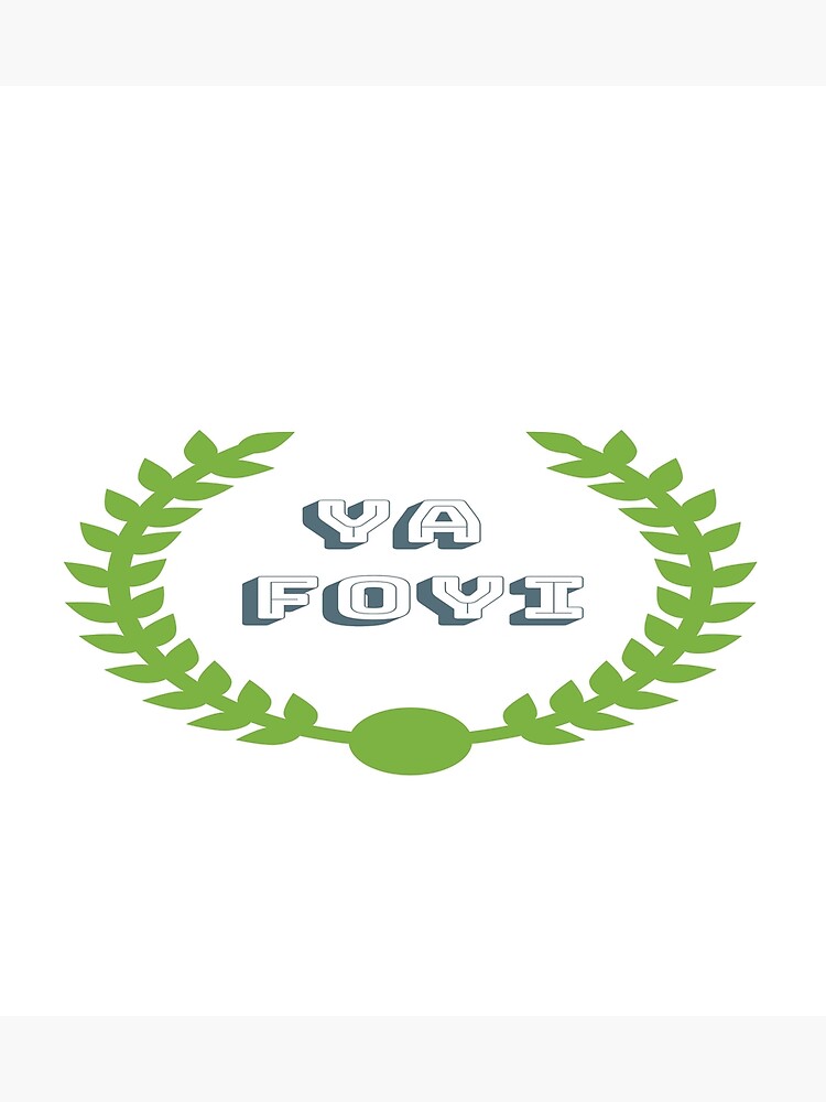 Lámina fotográfica «DISEÑO YA FOYI QUE SIGNIFICA QUE TODO VA BIEN EN ...