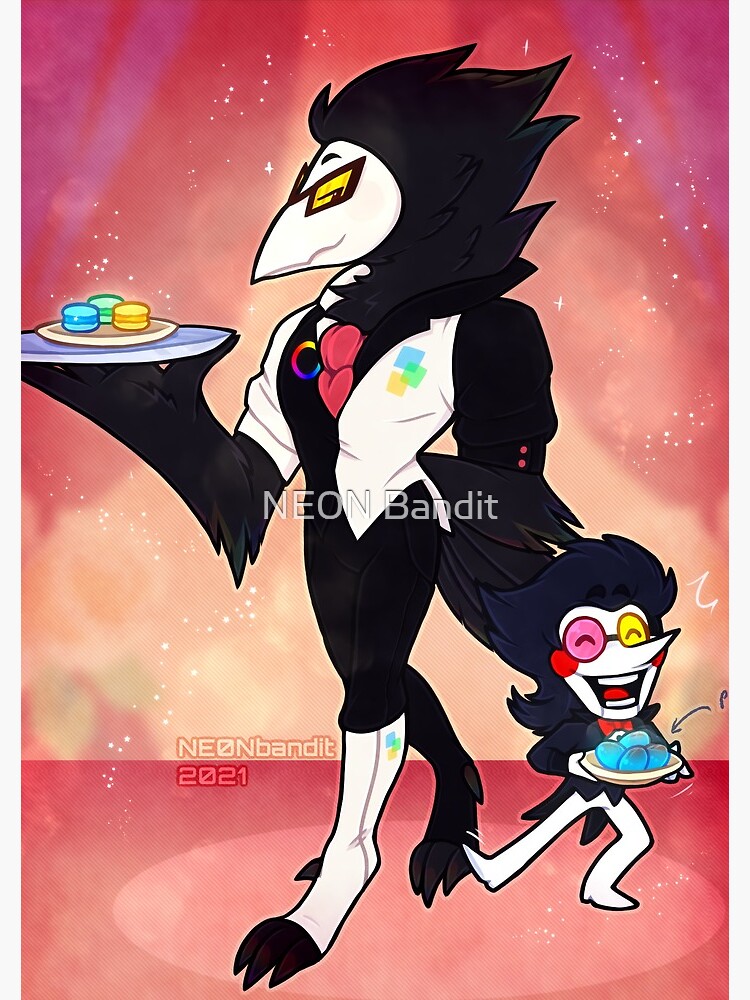 "Welcome to Color Café - Swatch and Spamton Deltarune Fan Art" Spiral ...
