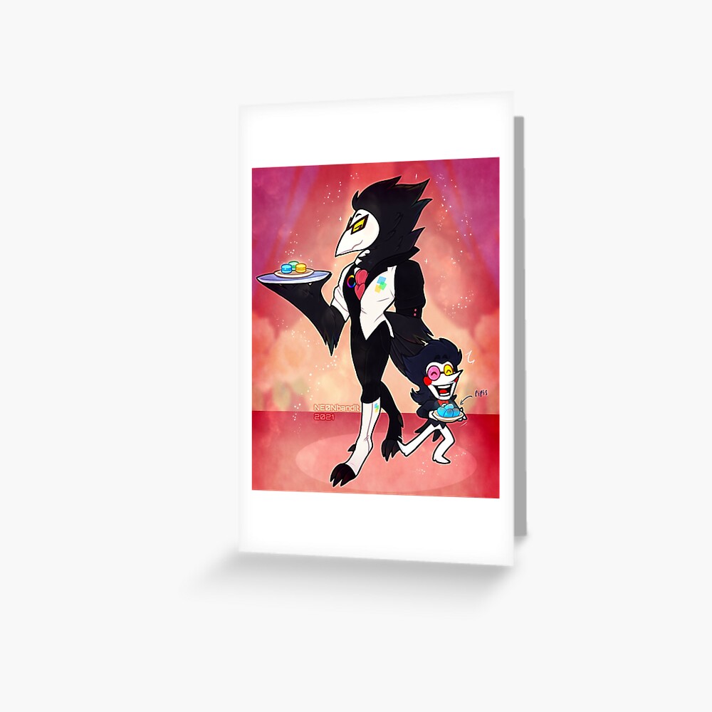 "Welcome to Color Café - Swatch and Spamton Deltarune Fan Art" Sticker ...