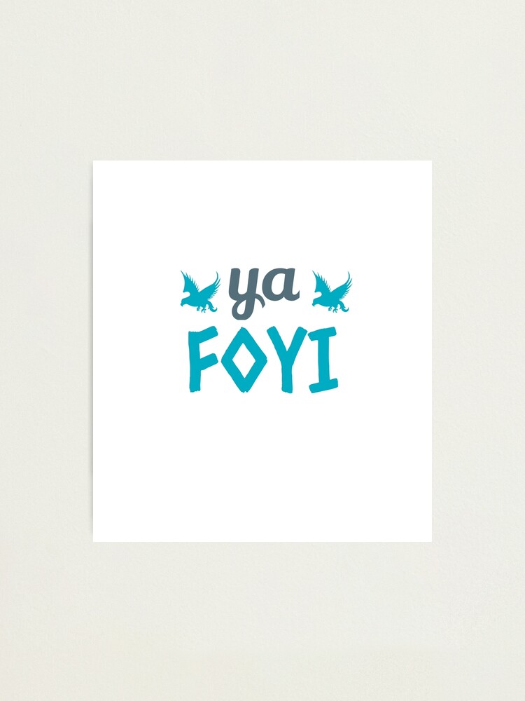 Lámina fotográfica «DISEÑO YA FOYI QUE SIGNIFICA QUE TODO VA BIEN EN ...