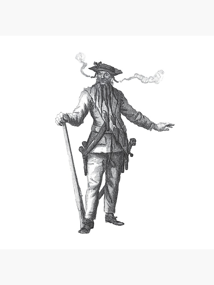 "Blackbeard the Legendary Pirate" Poster for Sale by Jaton1998 | Redbubble