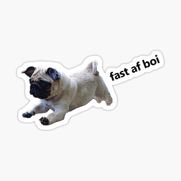 "fast af boi" Sticker for Sale by ozairiyoob | Redbubble