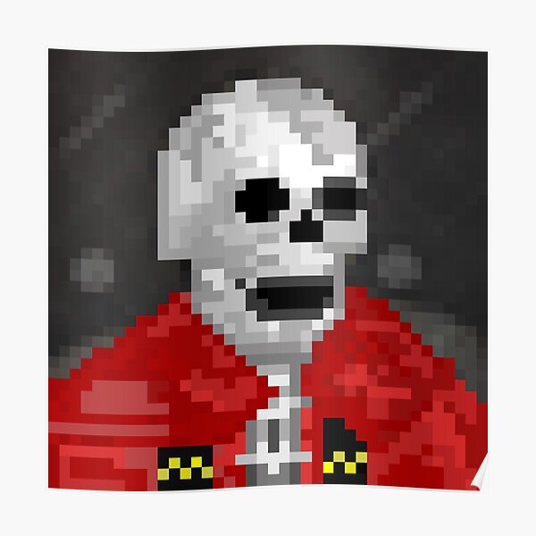 "8-Bit Skeleton" Poster for Sale by MahaVide | Redbubble