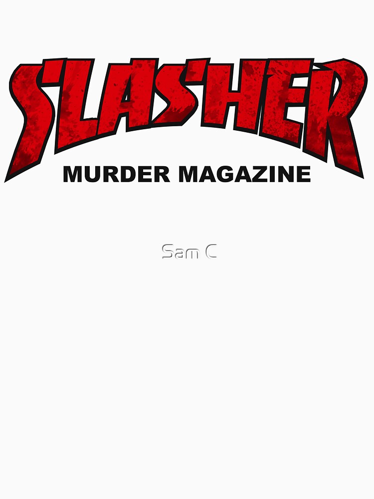 "Slasher Magazine" T-shirt for Sale by samRAW08 | Redbubble | slasher t ...