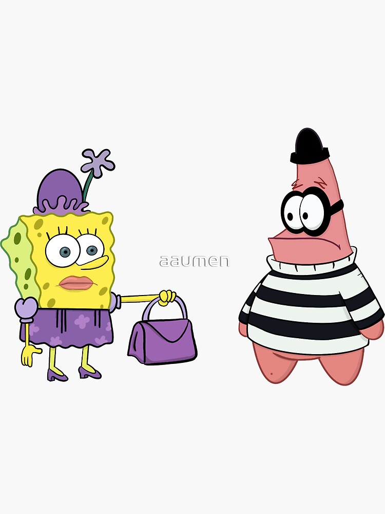 "Spongebob Robbery" Sticker for Sale by aaumen | Redbubble