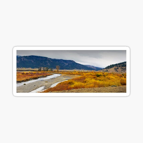 "The Confluence - Lamar Valley - Yellowstone National Park" Sticker for ...