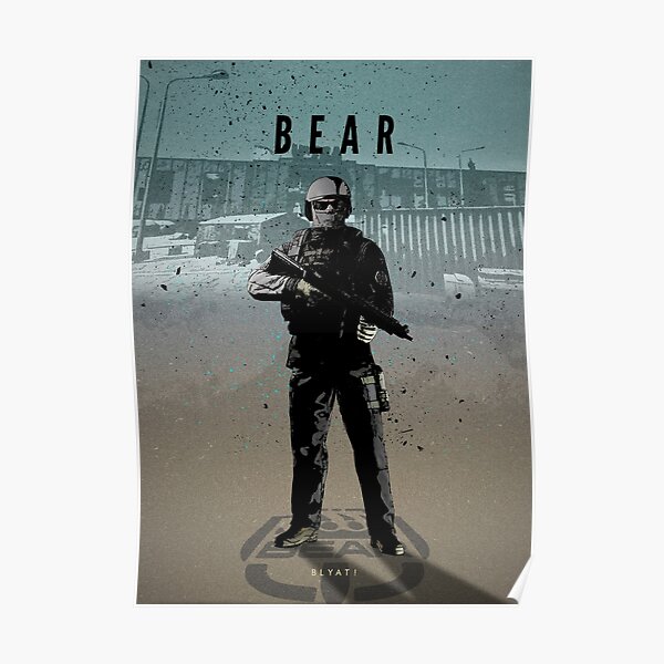 "Escape from Tarkov - BEARS" Poster by rykker | Redbubble