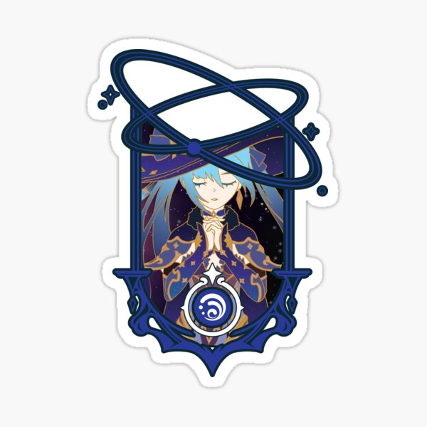 "Mona genshin impact" Sticker by StoreGintsu | Redbubble