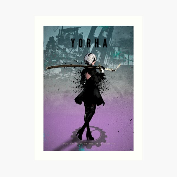 "Nier Automata - YorHa" Art Print for Sale by rykker | Redbubble