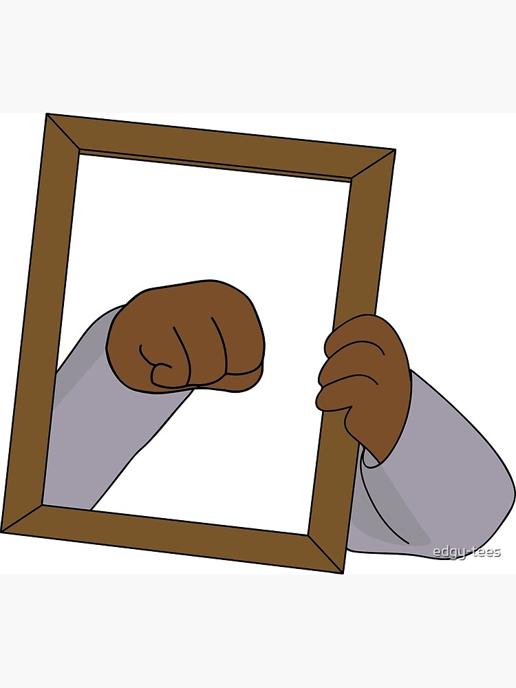 "Dr Hibbert Mirror Frame Punch" Poster for Sale by edgy-tees | Redbubble