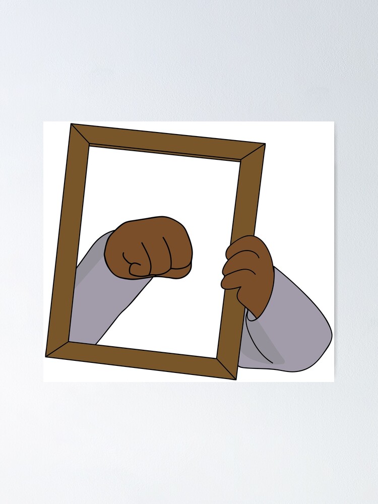 "Dr Hibbert Mirror Frame Punch" Poster for Sale by edgy-tees | Redbubble