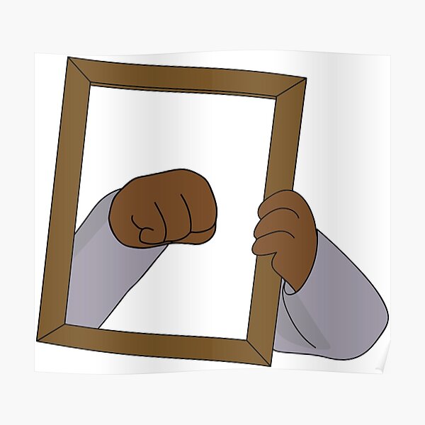 "Dr Hibbert Mirror Frame Punch" Poster for Sale by edgy-tees | Redbubble