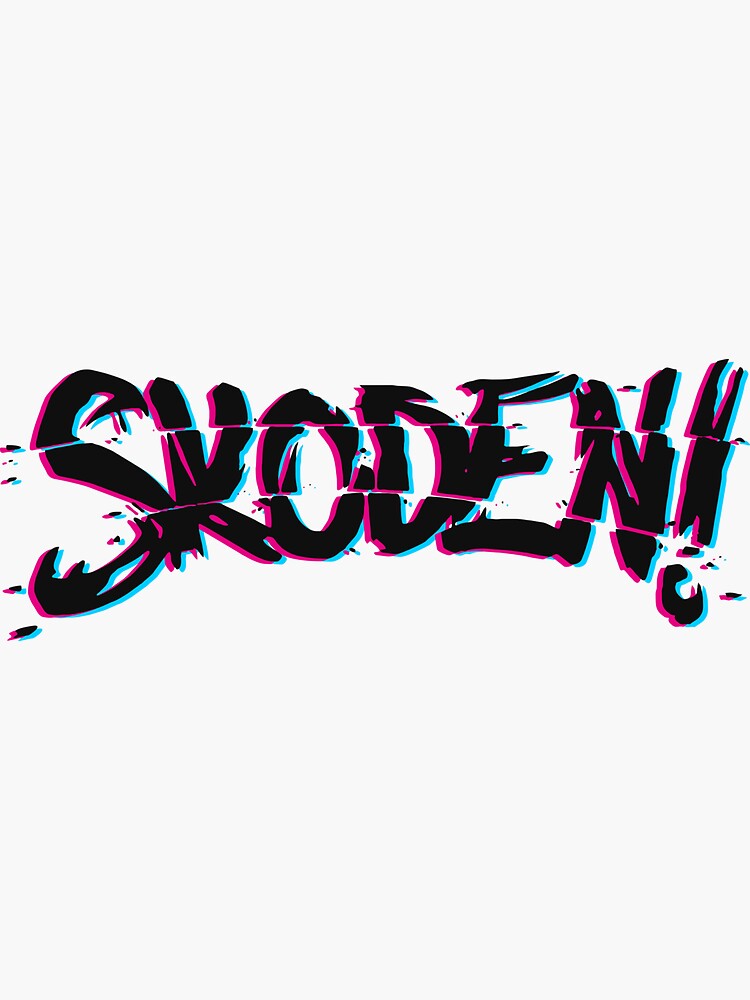 "Lets Go Then - SKODEN" Sticker for Sale by flafoyaah | Redbubble