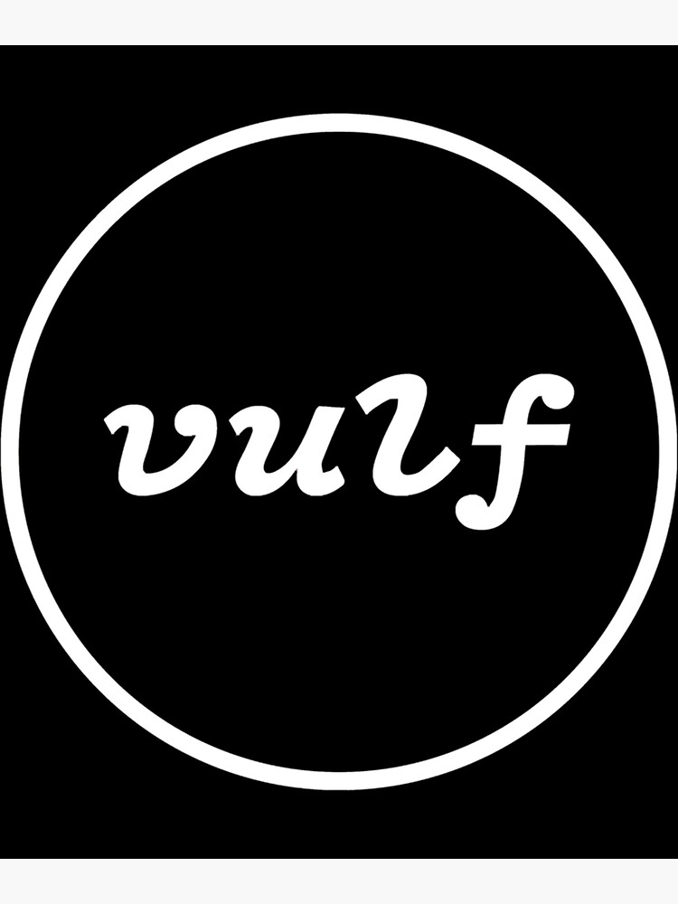 Póster «Inscripción Vulf en círculo blanco» de BrickPicFrames | Redbubble