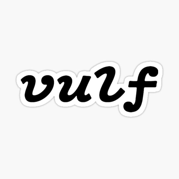 "VULF " Sticker for Sale by BrickPicFrames | Redbubble