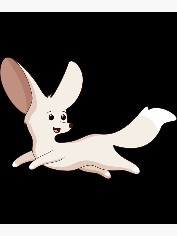 "Fennec Foxes Cute Running Pet Adorable Furry Creature " Art Print for ...