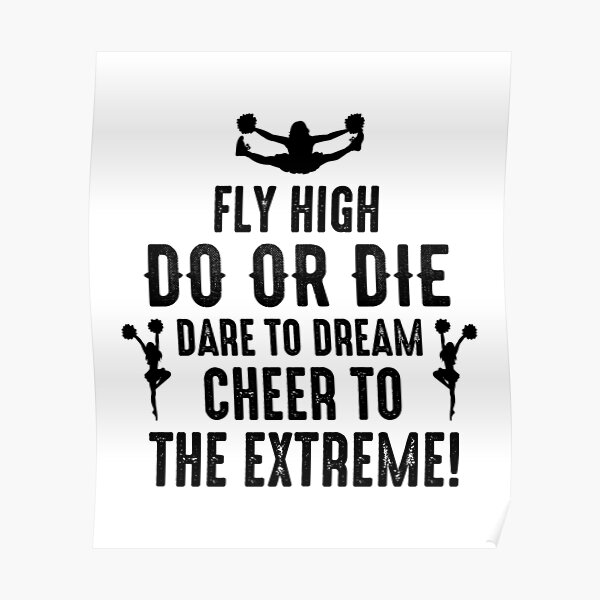 "Cheerleader Cheerleading Girl jubelt lustig" Poster von CuteDesigns1 | Redbubble