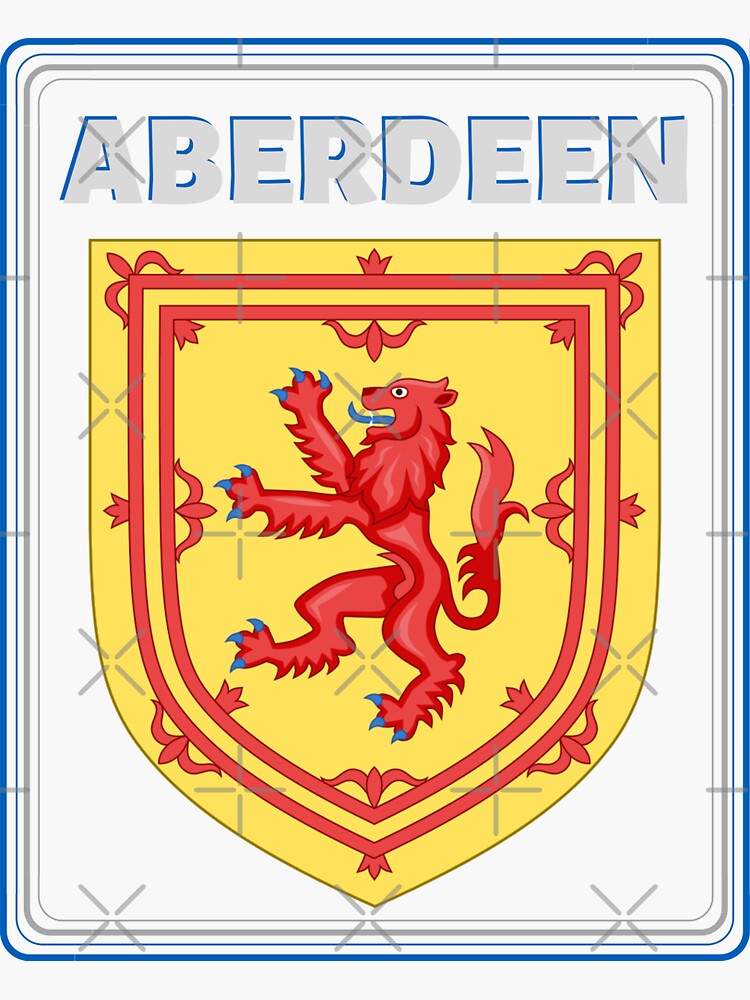 "Scottish City of Aberdeen" Sticker for Sale by FedSherDesign | Redbubble