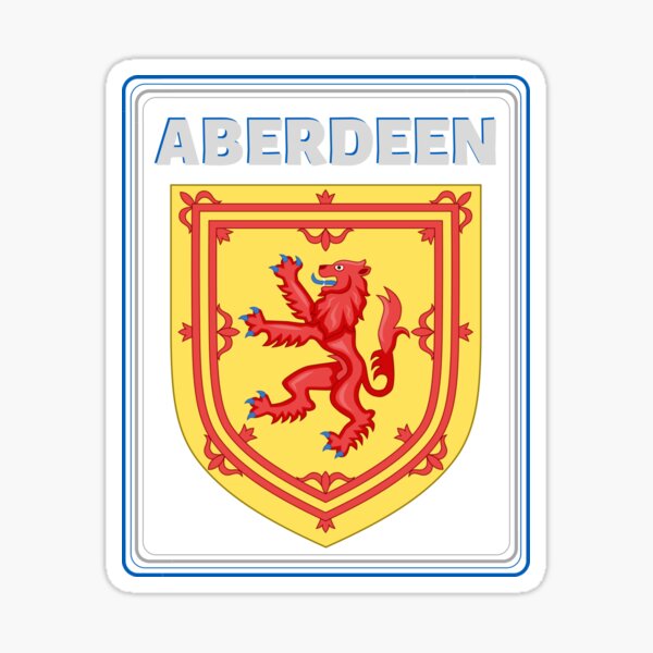 "Scottish City of Aberdeen" Sticker for Sale by FedSherDesign | Redbubble