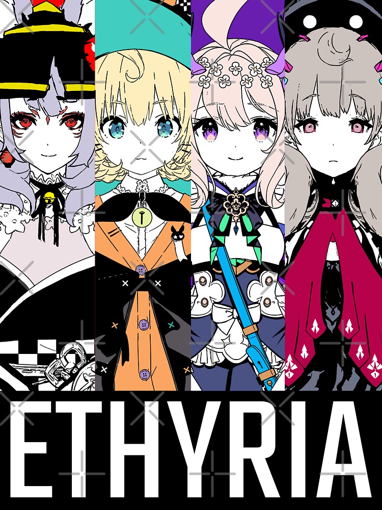 "Nijisanji EN Ethyria" Sticker for Sale by UDTee | Redbubble