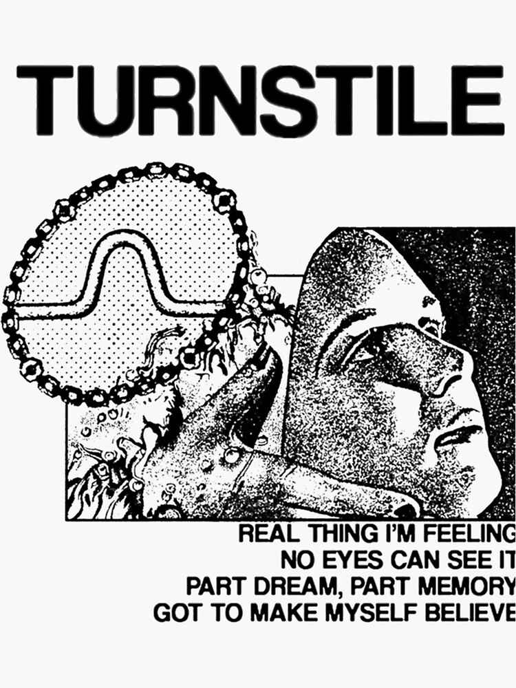 "Turnstile Essential " Sticker by RenLavananED | Redbubble