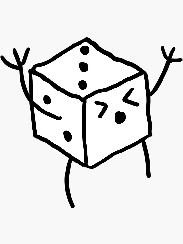 "Scared to die" Sticker by Villi-variance | Redbubble