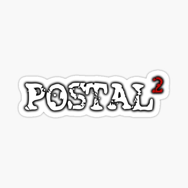 "Postal 2 Text Logo" Sticker for Sale by InfinitelyWavey | Redbubble