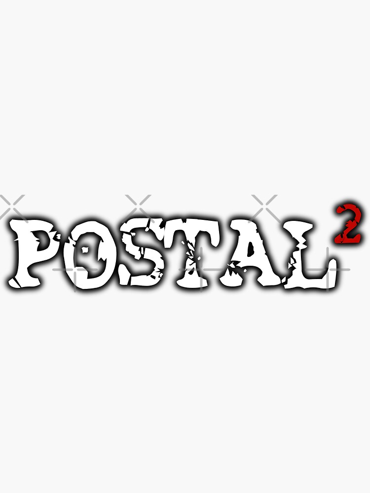 "Postal 2 Text Logo" Sticker for Sale by InfinitelyWavey | Redbubble