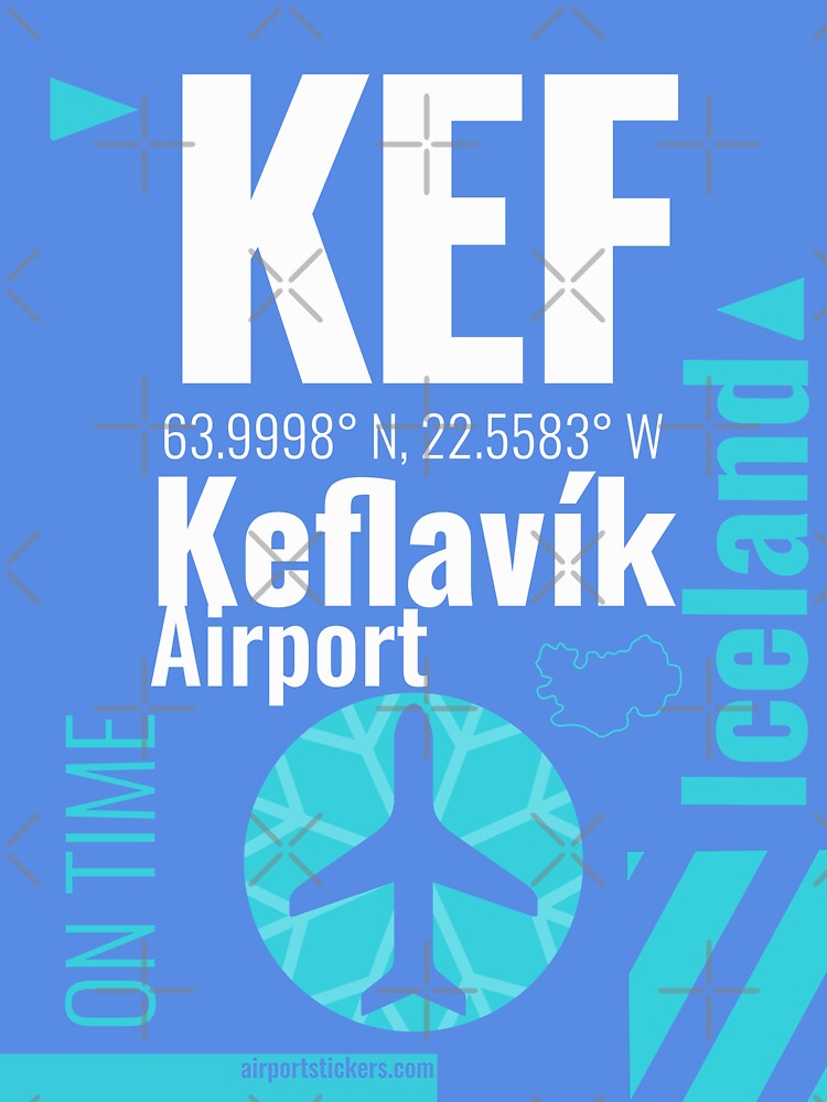 "KEF airport Ice" Sticker for Sale by Aviators | Redbubble
