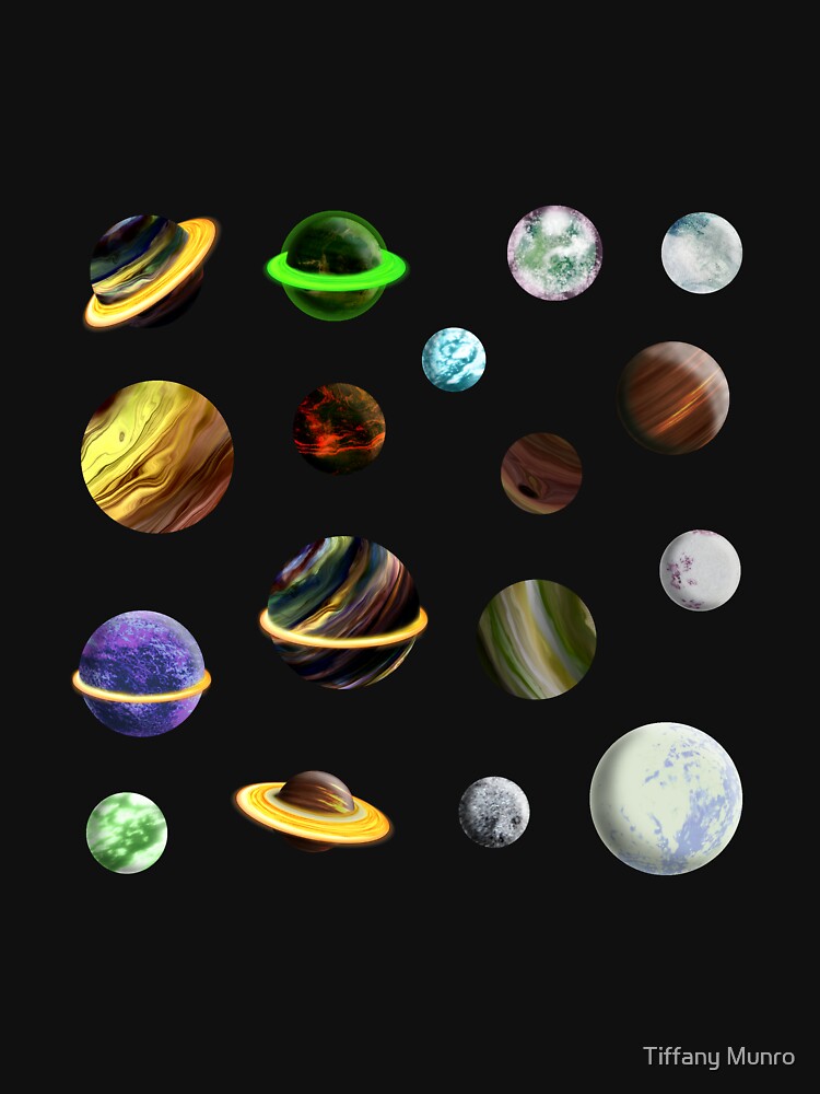 "Instant Solar System Sci Fi Map" T-shirt for Sale by Metruis ...