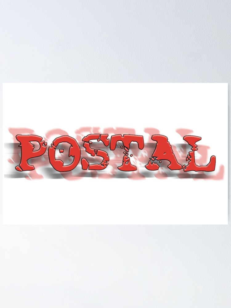"Postal Text Logo" Poster by InfinitelyWavey | Redbubble