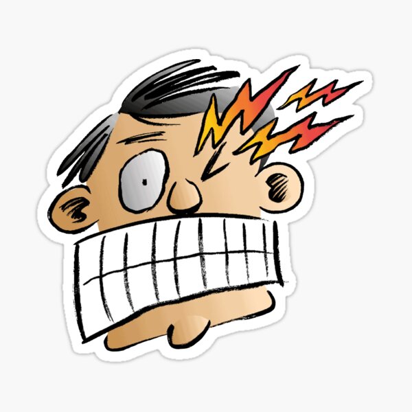 "Headache" Sticker for Sale by scubalasvegas | Redbubble