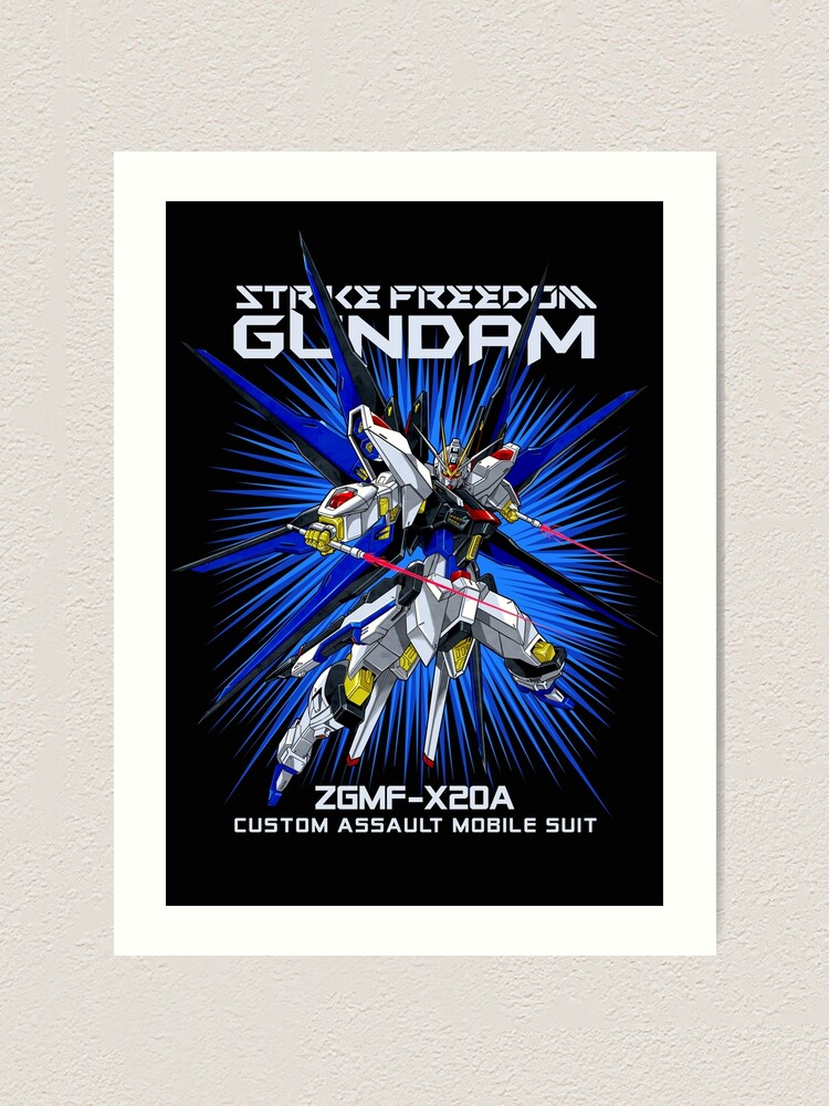 "Strike Freedom Gundam" Art Print for Sale by svthyp | Redbubble