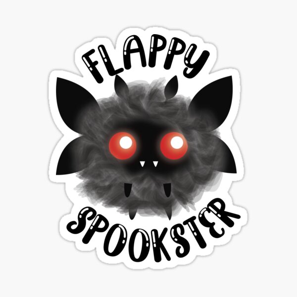 "Flappy Spookster" Sticker for Sale by DoodleOodleOo | Redbubble