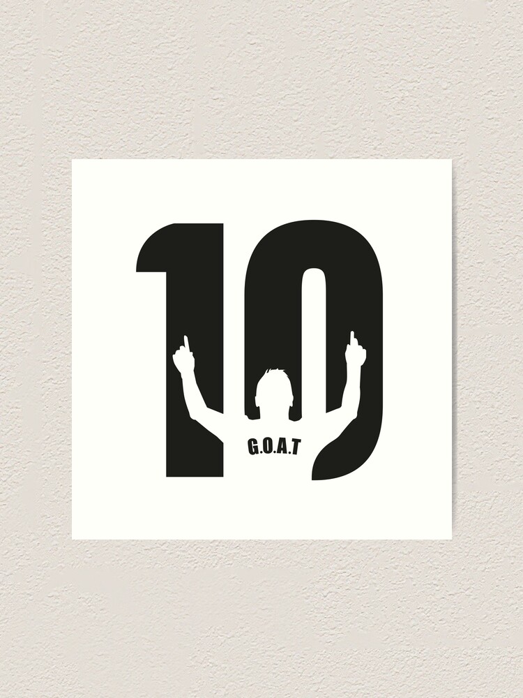 "Leo Messi GOAT (the goat) 10" Art Print for Sale by fcbcule | Redbubble