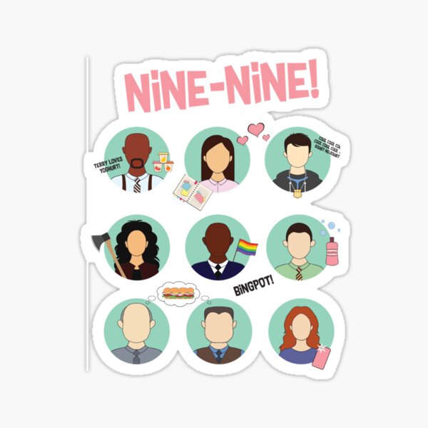 "Sticker nine character police poster comback show" Sticker by ...