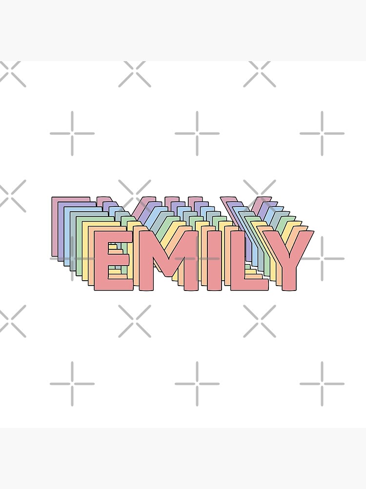 Emily Name Graphics Download Premium Png Of Emily Name Png Retro