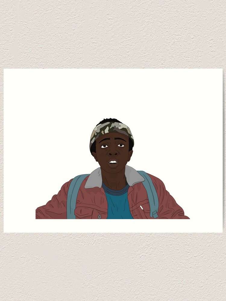 "Lucas Sinclair - Stranger Things" Art Print by flo-pernet | Redbubble