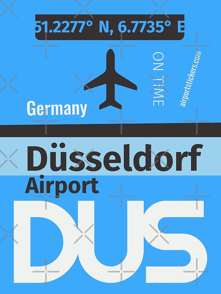 "DUS airport code Blue sky" Poster for Sale by Aviators | Redbubble