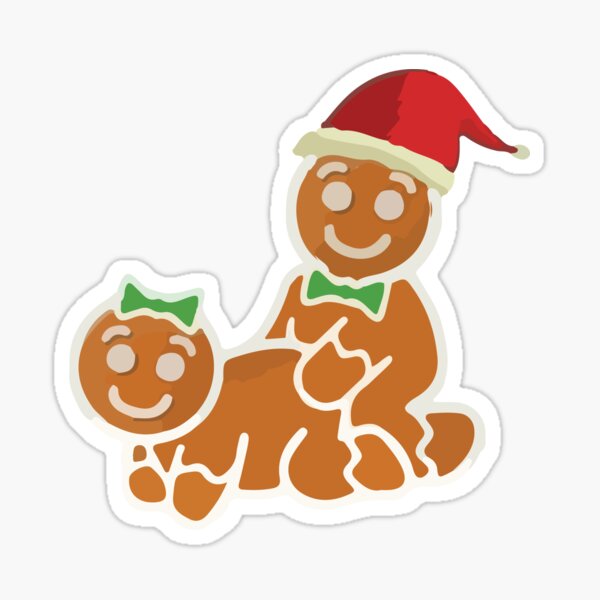 "Naughty Gingerbread" Sticker for Sale by noturaverage-oh | Redbubble