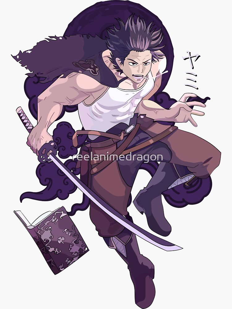 "Yami Sukehiro Dark Magic - Black Clover" Sticker for Sale by ...