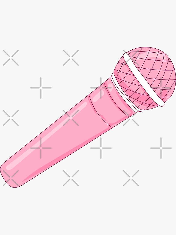 "Microphone" Sticker for Sale by Moschiorini | Redbubble