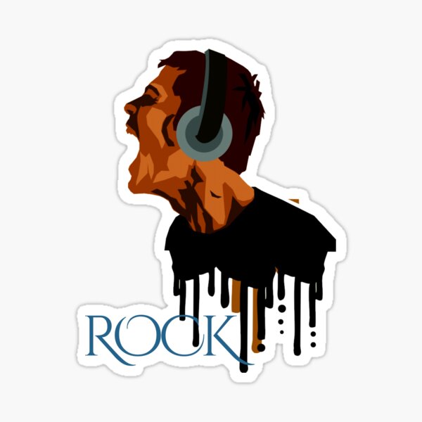 "Rock Star" Sticker by Surenderj | Redbubble